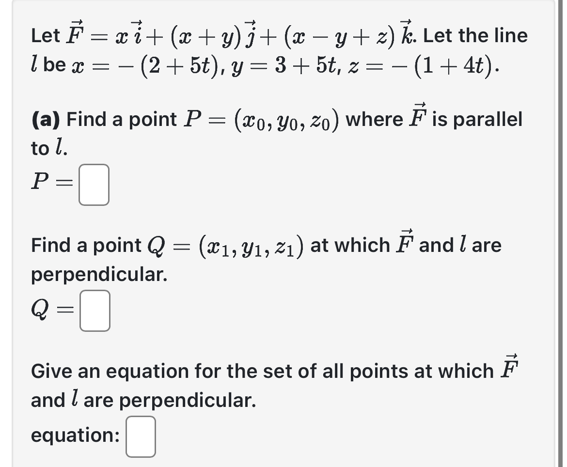 Solved Let vec(F)=xvec(i)+(x+y)vec(j)+(x-y+z)vec(k). ﻿Let | Chegg.com