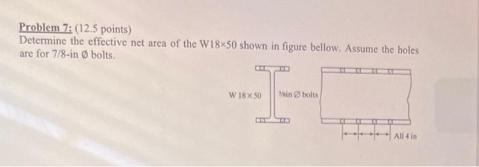 Solved Problem 7: (12.5 points) Determine the effective net | Chegg.com
