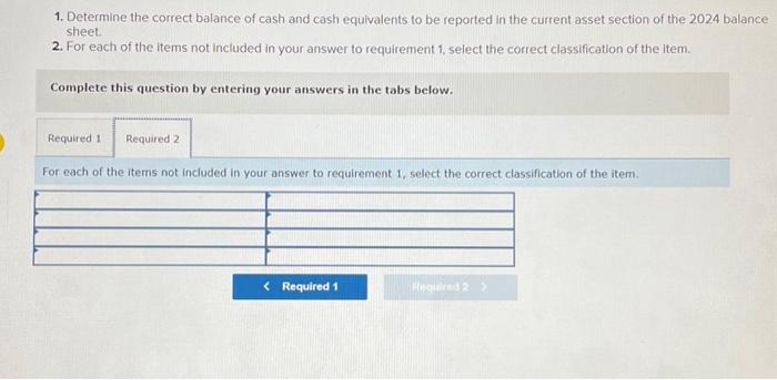 Solved sheet. 2. For each of the items not included in your | Chegg.com