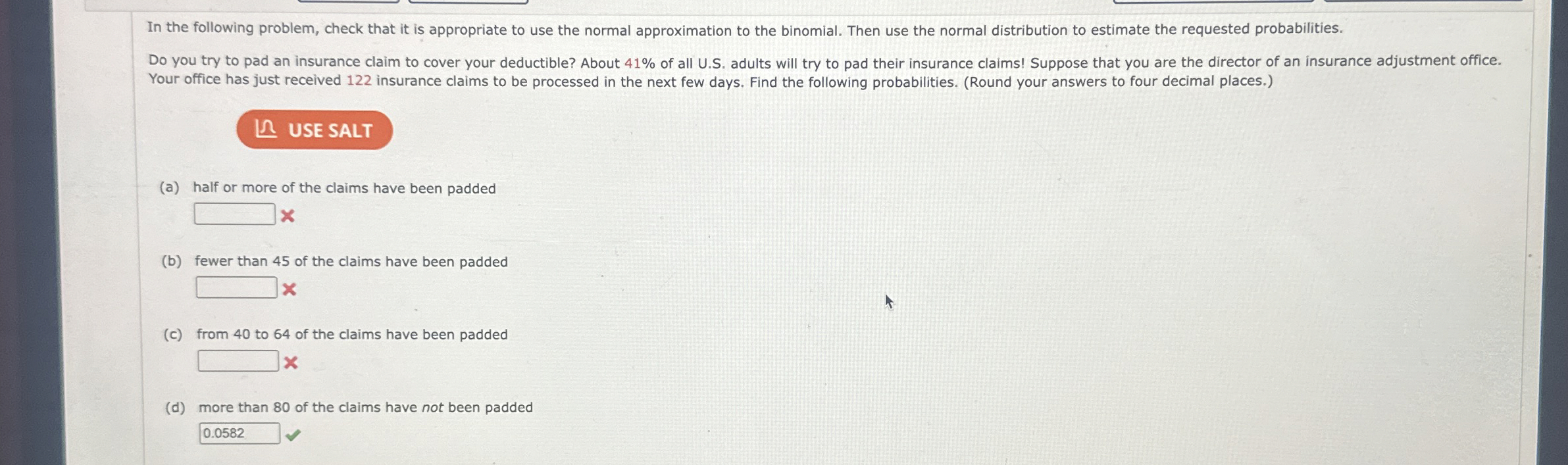 Solved In the following problem, check that it is | Chegg.com