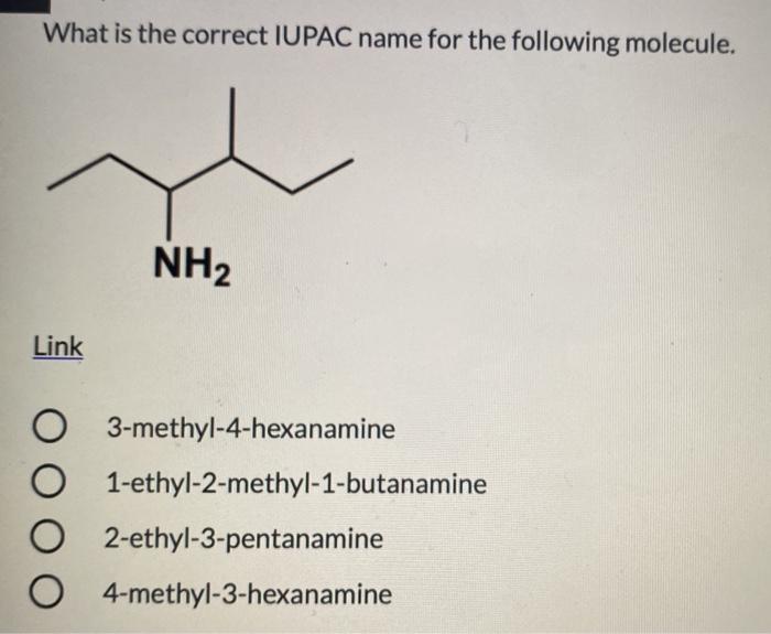 Solved What is the correct IUPAC name for the following | Chegg.com