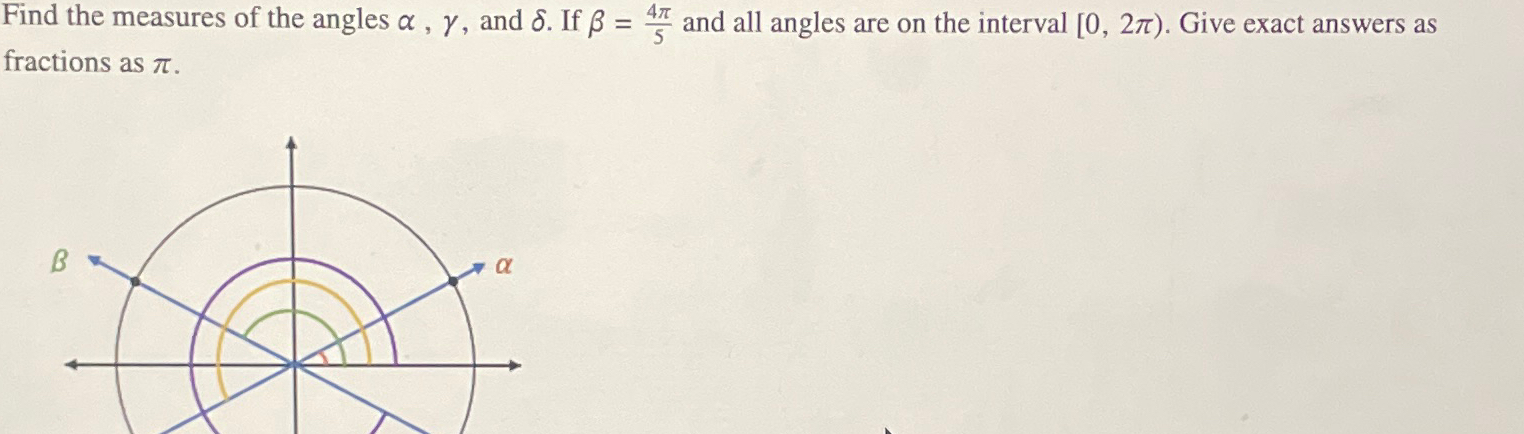 Find the measures of the angles α,γ, ﻿and δ. ﻿If | Chegg.com