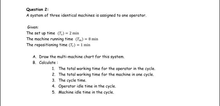 Solved Question 2: A system of three identical machines is | Chegg.com