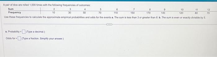 Solved AD Use these frequencies to calculate the approximate | Chegg.com