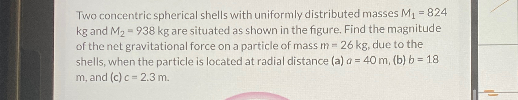 Solved Two concentric spherical shells with uniformly | Chegg.com