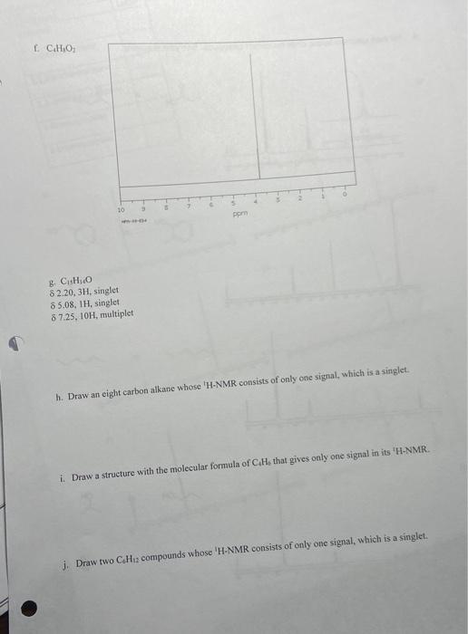 Solved 3. Propose a structure that is consistent with each | Chegg.com