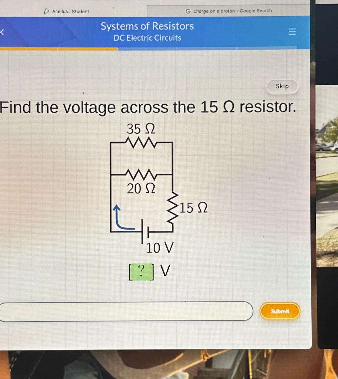 Solved Find the voltage across the 15Ω ﻿resistor. | Chegg.com