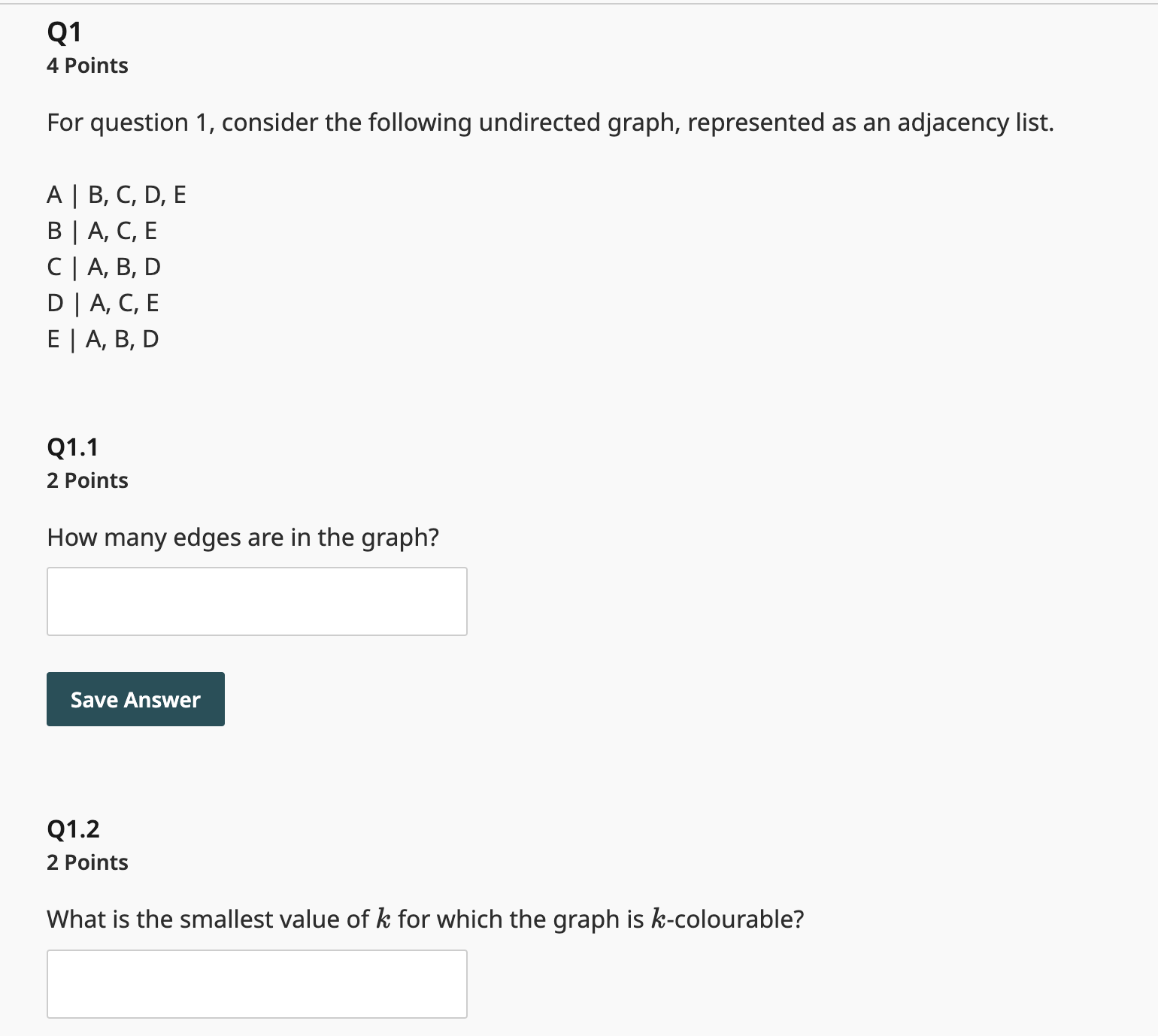 Solved Q14 ﻿PointsFor question 1, ﻿consider the following | Chegg.com