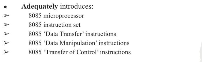Solved A Α Α Α Α Adequately introduces: 8085 microprocessor | Chegg.com