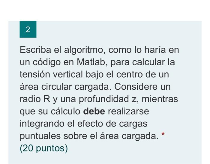 2 Write the algorithm, as you would in a Matlab code, | Chegg.com