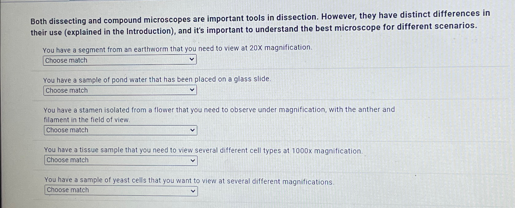 Both dissecting and compound microscopes are | Chegg.com