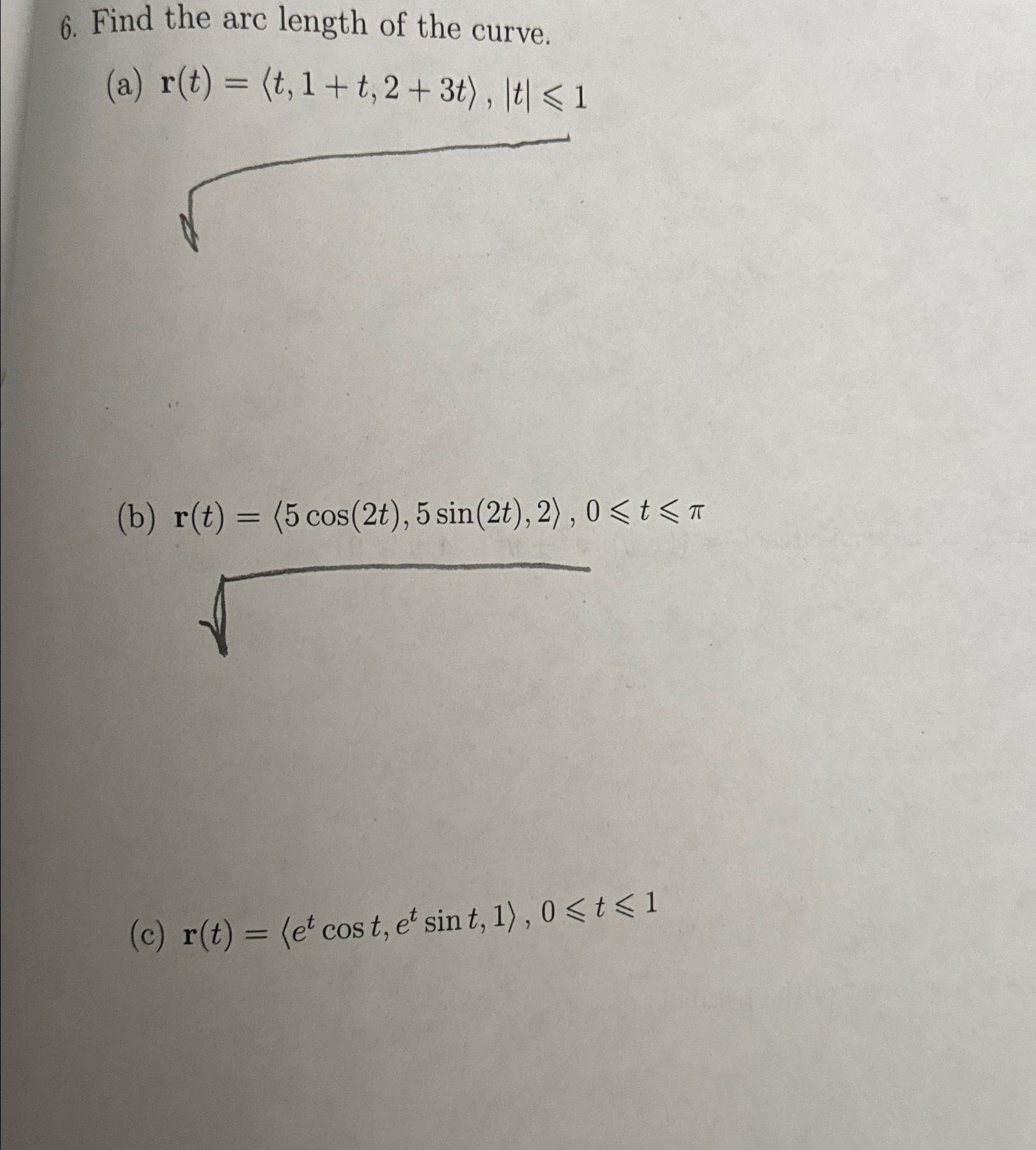 Solved Find the arc length of the | Chegg.com