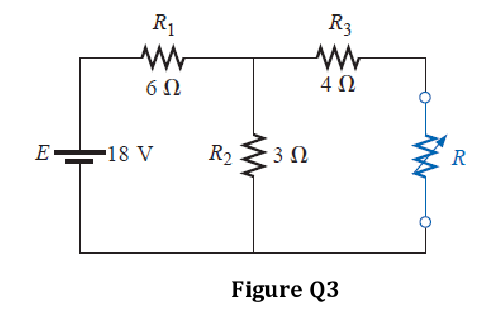 Solved Figure Q3 ﻿shows a resistive network circuit; circuit | Chegg.com