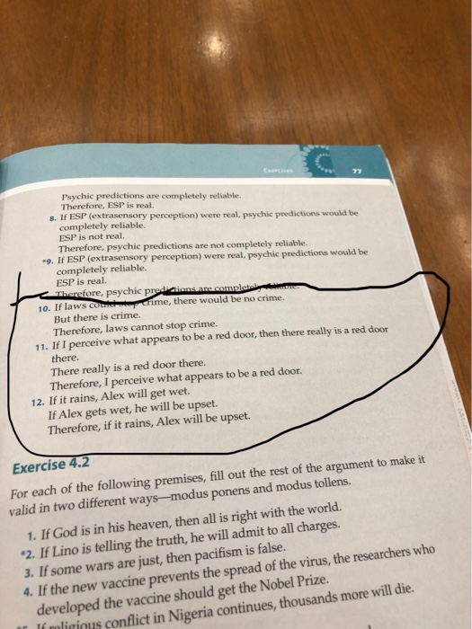 Solved E Psychic predictions are completely reliable, | Chegg.com