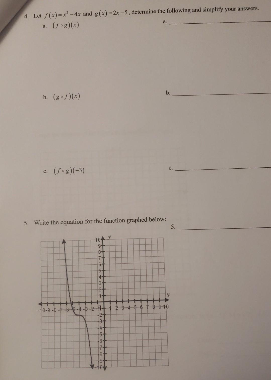 Solved b. f(x)=x+3 b. c. f(x)=x−16x c. d. f(x)=x−43x−5 d. 3. | Chegg.com
