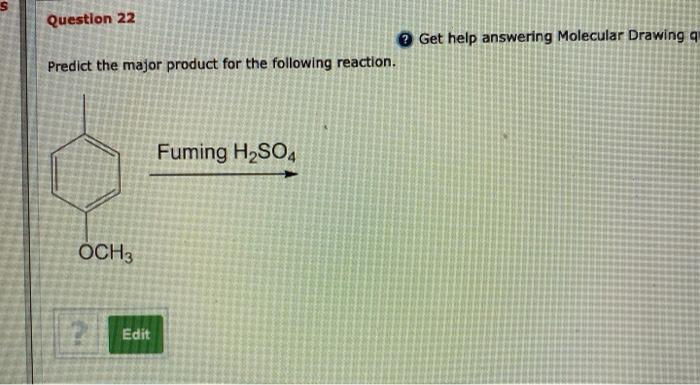 Solved Question 22 Get help answering Molecular Drawing | Chegg.com
