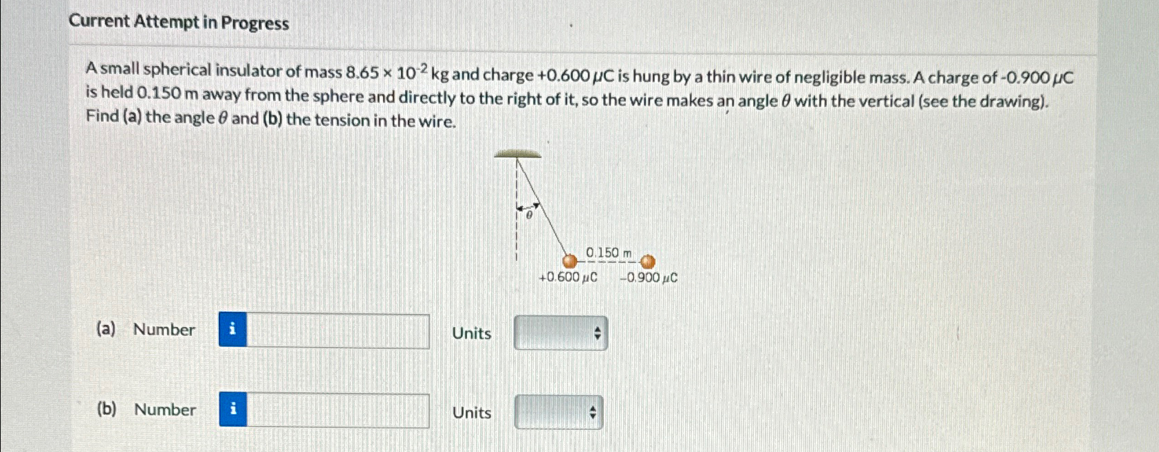 Solved Current Attempt in ProgressA small spherical | Chegg.com