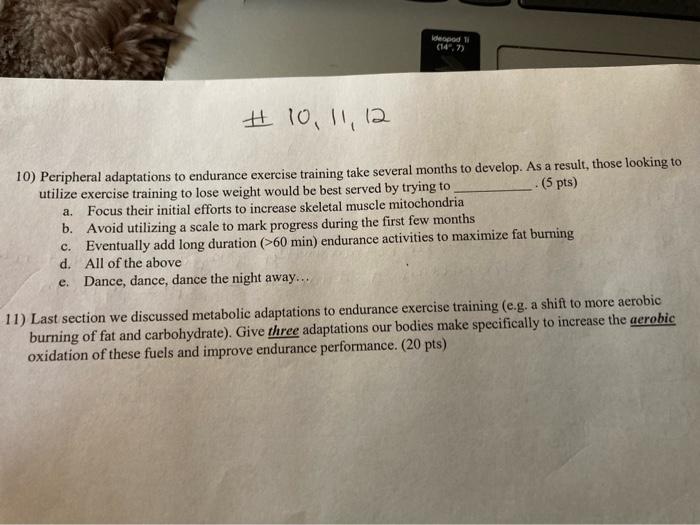 Solved # 10, 11, 12 Ideapad 11 (14", 7) 10) Peripheral | Chegg.com