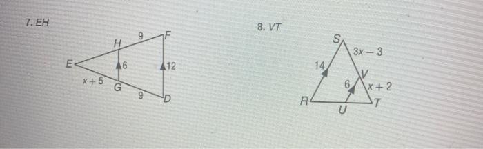 Solved Skills Practice Similar Triangles w Determine whether | Chegg.com