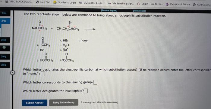 Solved The two reactants shown below are combined to bring | Chegg.com