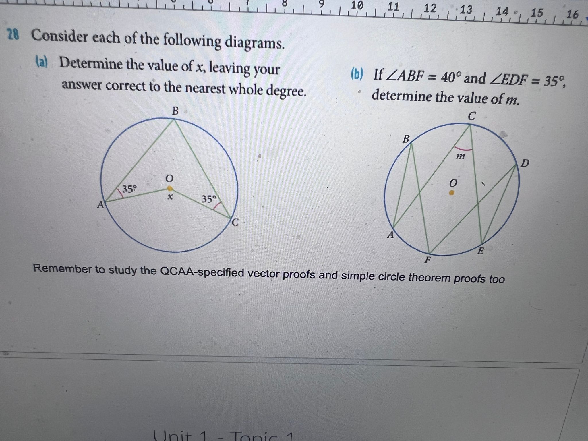28 ﻿Consider each of the following diagrams.(a) | Chegg.com