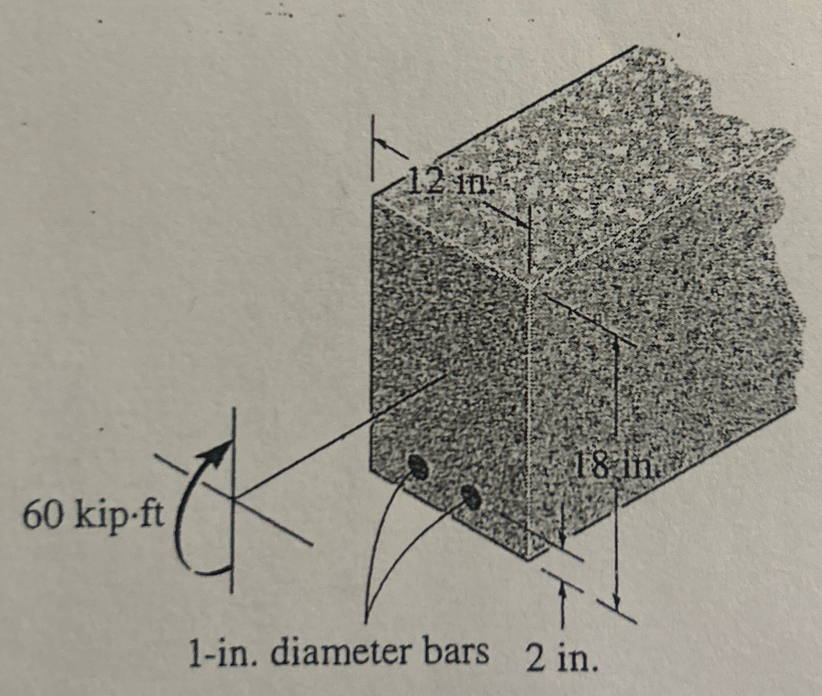 Solved The reinforced concrete beam has the cross-sectional | Chegg.com
