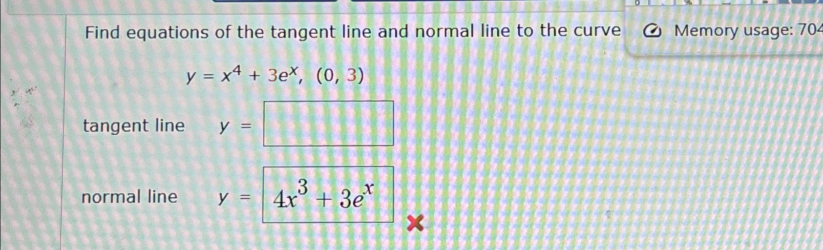 Solved Find equations of the tangent line and normal line to | Chegg.com