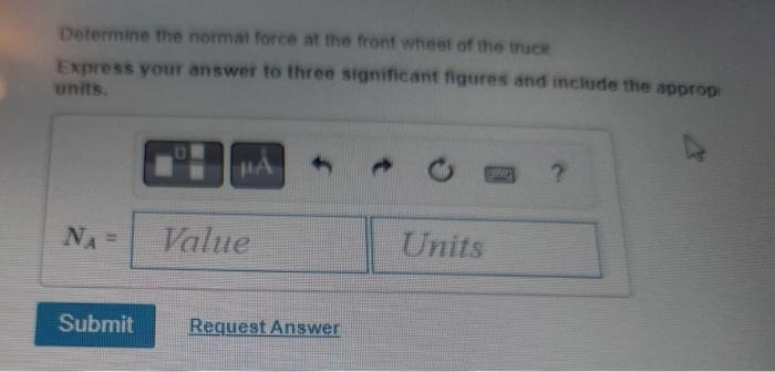 Solved Consider the truck shown in (figure 1). The truck has | Chegg.com