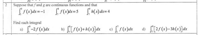 Solved 2 Suppose that fand g are continuous functions and | Chegg.com