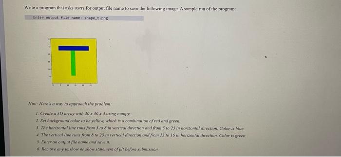 Solved Write a program that asks users for output file name | Chegg.com