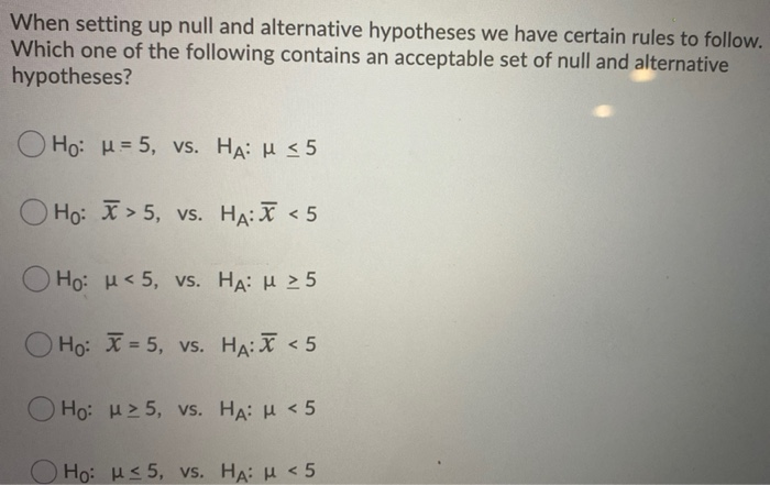 Solved The null hypothesis is rejected when the null | Chegg.com