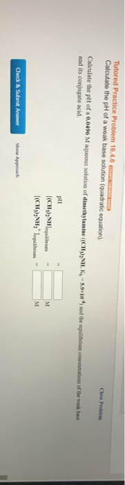 Solved Tutored Practice Problem 16.4.6 HD Calculate the pH | Chegg.com