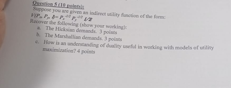 Solved Question 5 (10 ﻿points):Suppose you are given an | Chegg.com