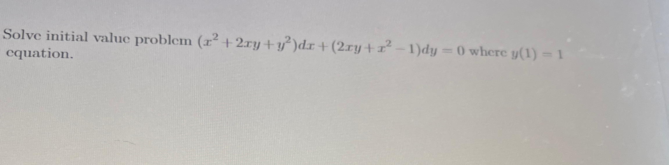 Solved Solve initial value problem | Chegg.com