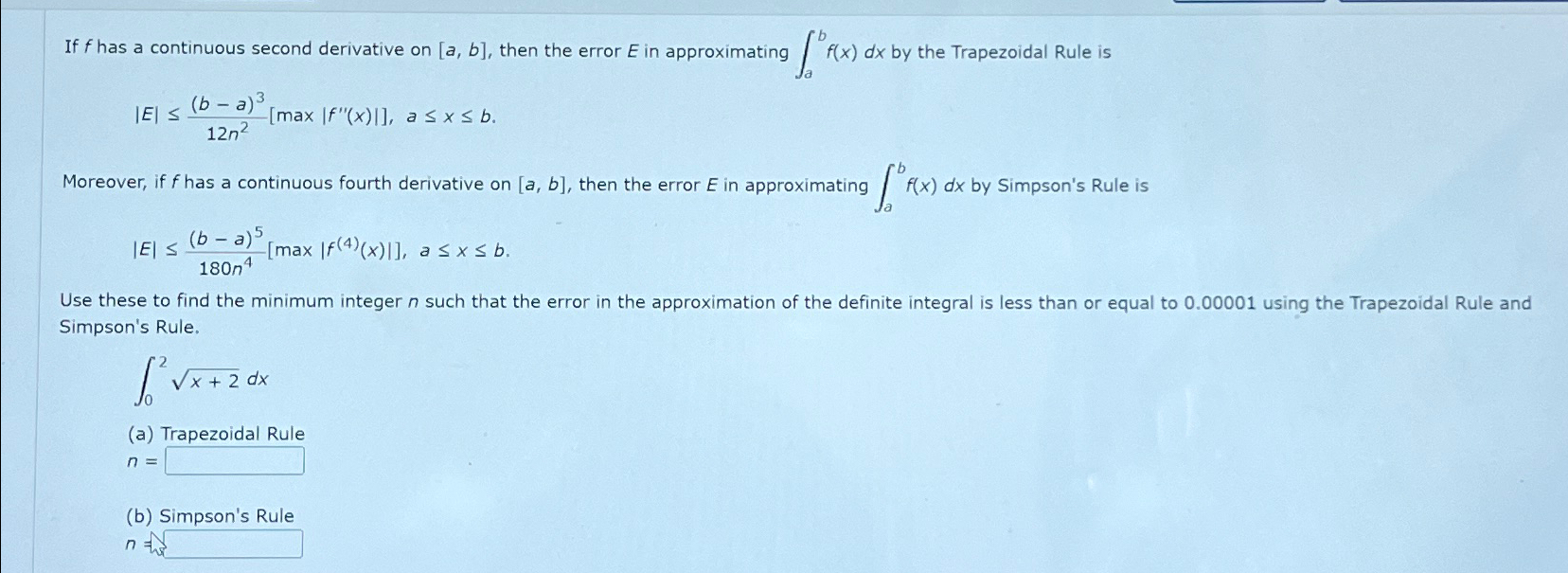 Solved If f ﻿has a continuous second derivative on a,b, | Chegg.com