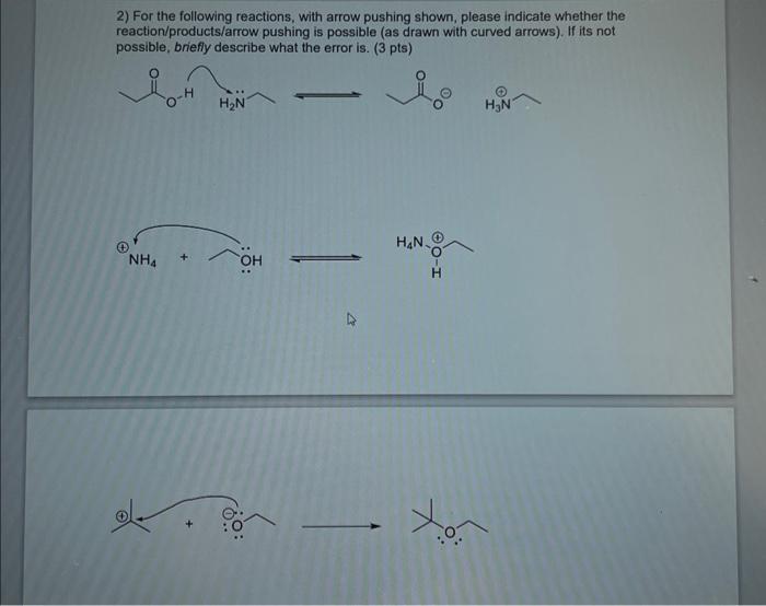 Solved whether the resonance structure/arrow pushing is | Chegg.com