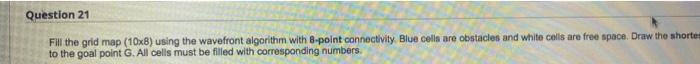 Solved Question 21 Fill the grid map (10x8) using the | Chegg.com