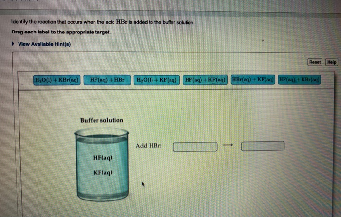 Solved Part A Which set of compounds would form a buffer in | Chegg.com