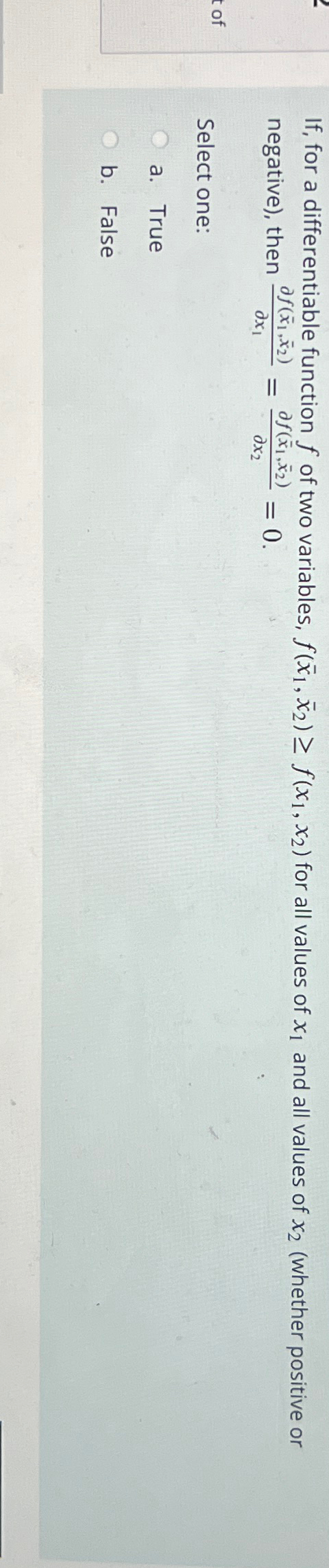 Solved If, ﻿for a differentiable function f ﻿of two | Chegg.com