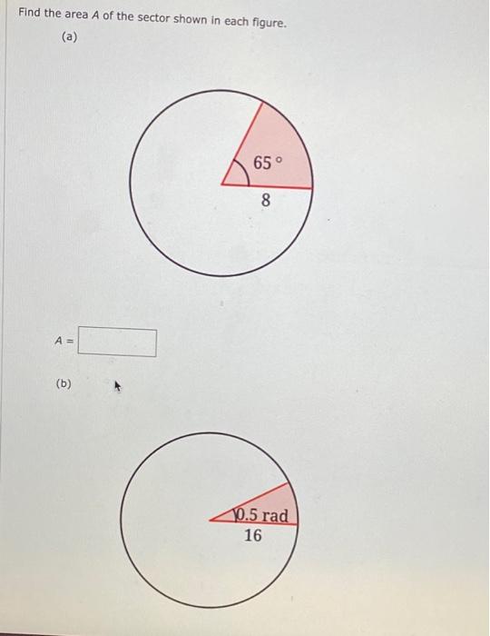 Solved This exercise involves the formula for the area of a | Chegg.com