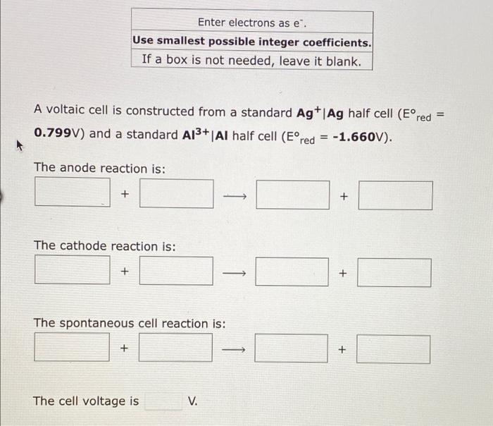 Solved Enter electrons as e. Use smallest possible integer | Chegg.com