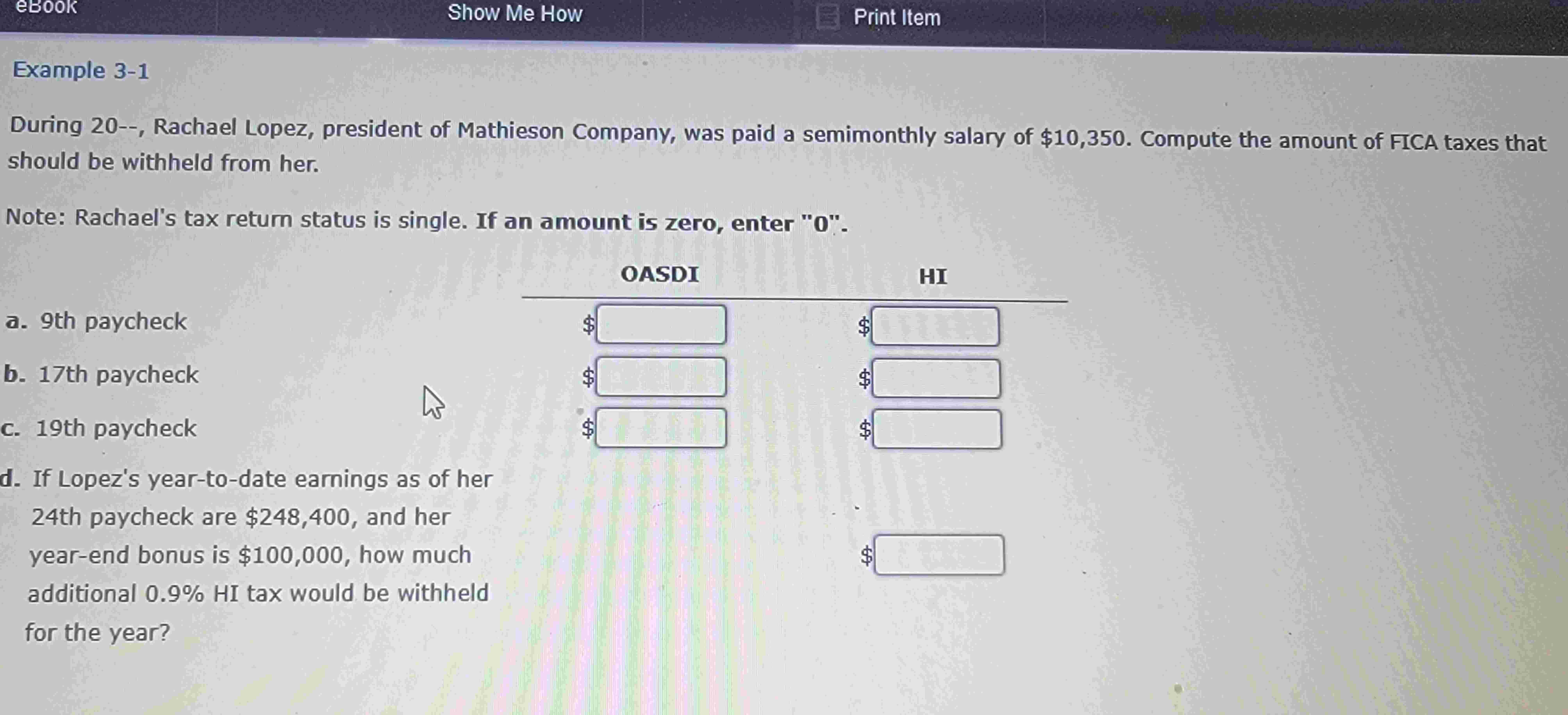 Solved Example 3-1 ﻿During 20--, ﻿Rachael Lopez, president | Chegg.com