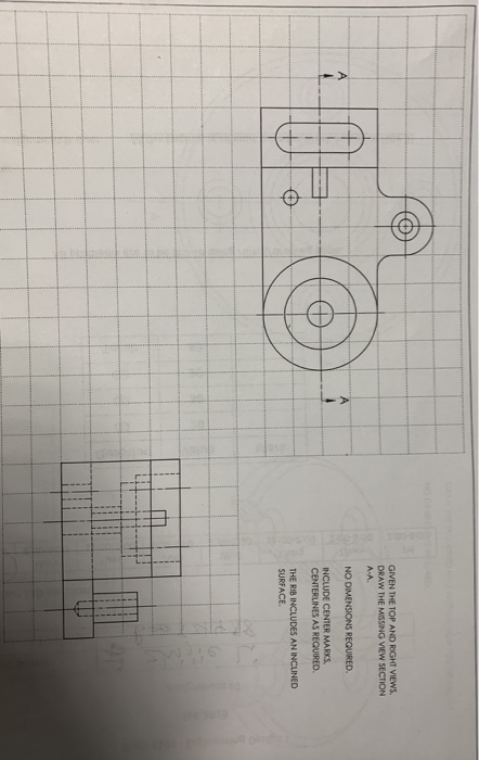 Solved GIVEN THE TOP AND RIGHT VIEWS DRAW THE MISSING VIEW | Chegg.com