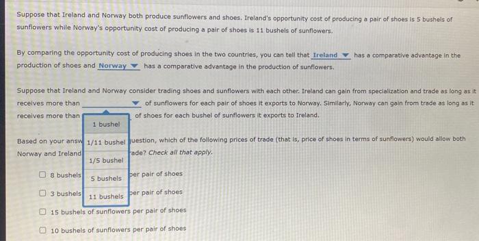 Solved Suppose that Ireland and Norway both produce | Chegg.com