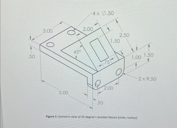 Solved I need to ise autocad to draw front,top,right, aux | Chegg.com