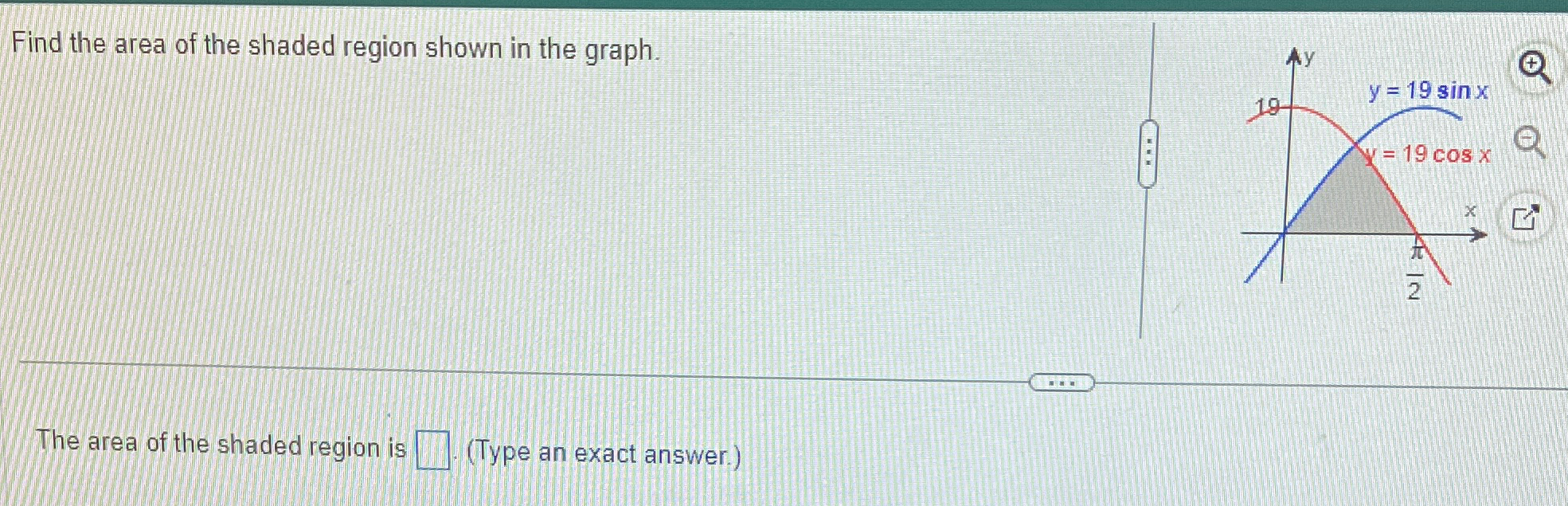 Solved Find the area of the shaded region shown in the | Chegg.com