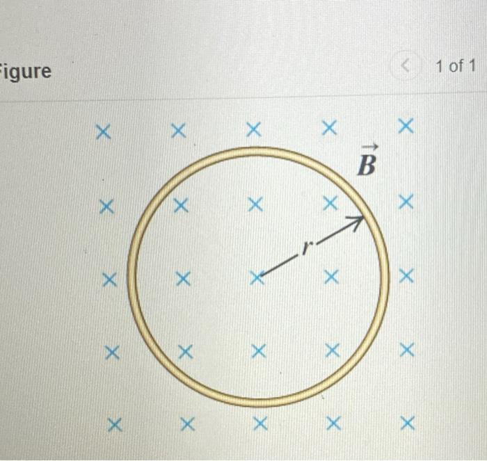 Solved A circular loop of wire with radius 0.0230 m and | Chegg.com