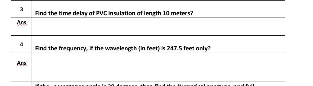 Solved \begin{tabular}{|c|l|} \hline 3 & Find the time delay | Chegg.com