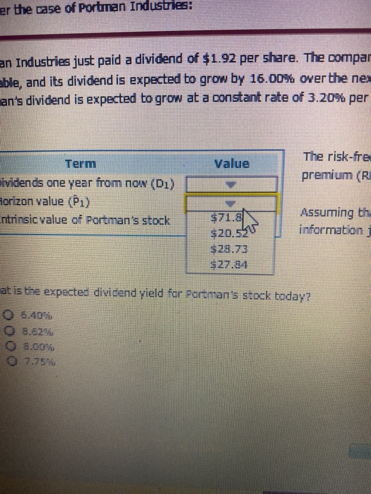 Solved Ch 09: Assignment - Stocks and Their Valuation | Chegg.com