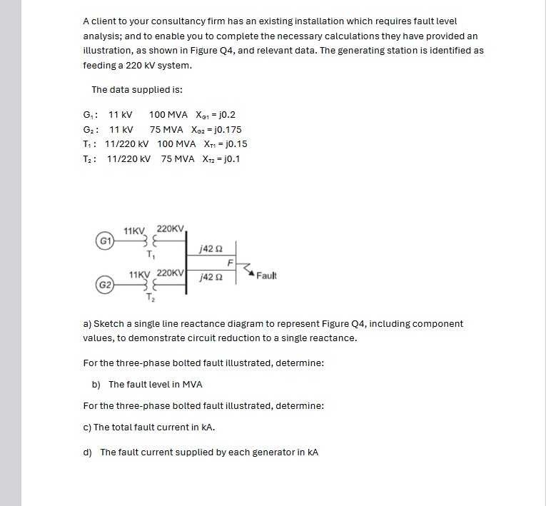a. ﻿A four-pole synchronous generator is operating at | Chegg.com